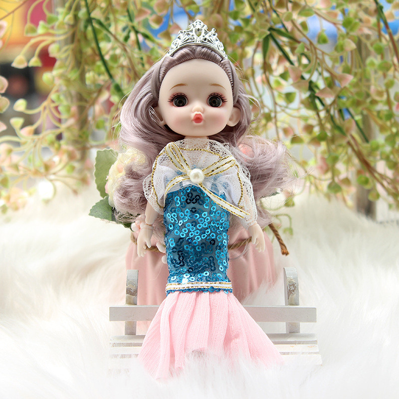 17cm Dress-up Doll Constant Tide Confused Barbie Fashion Wedding Dress ...