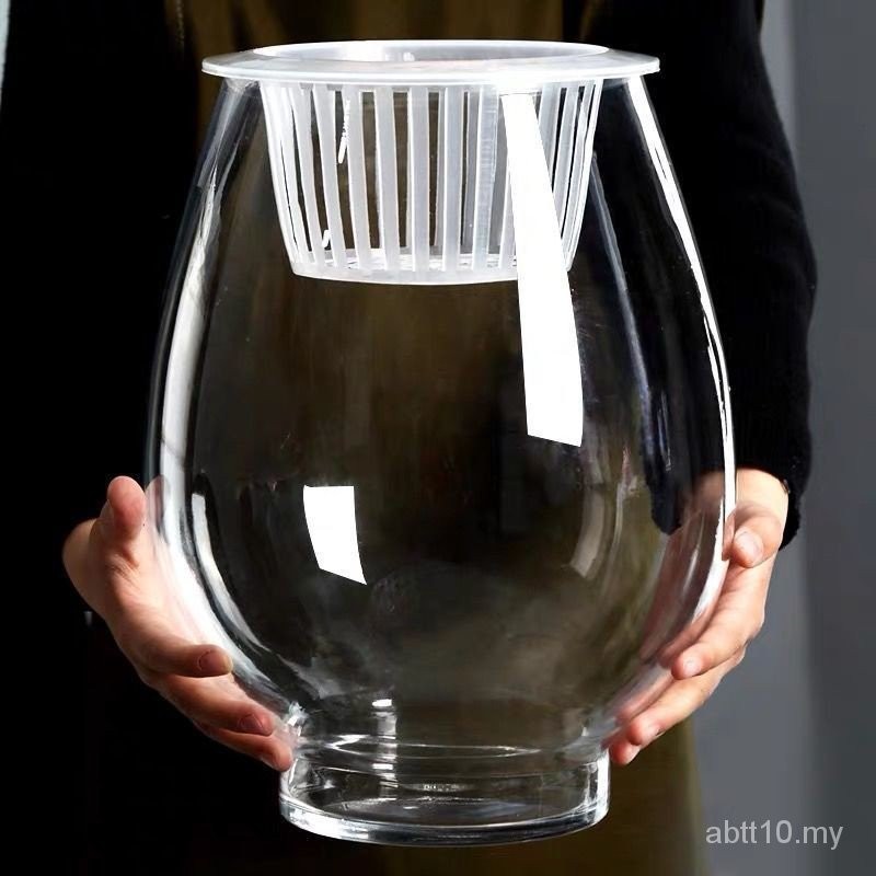 Pasu bunga air botol kaca tumbuh-tumbuhan hidroponik yang sangat besar ...