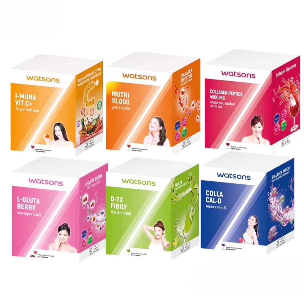WATSONS Collagen Peptide 4500 Mg./Nutri 10 000mg/L-Gluta Berry/D~TX ...