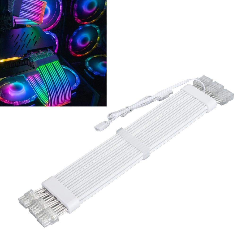 Tominihouse RGB Power Extension Cable 345mm Silicone Shell ARGB for ...