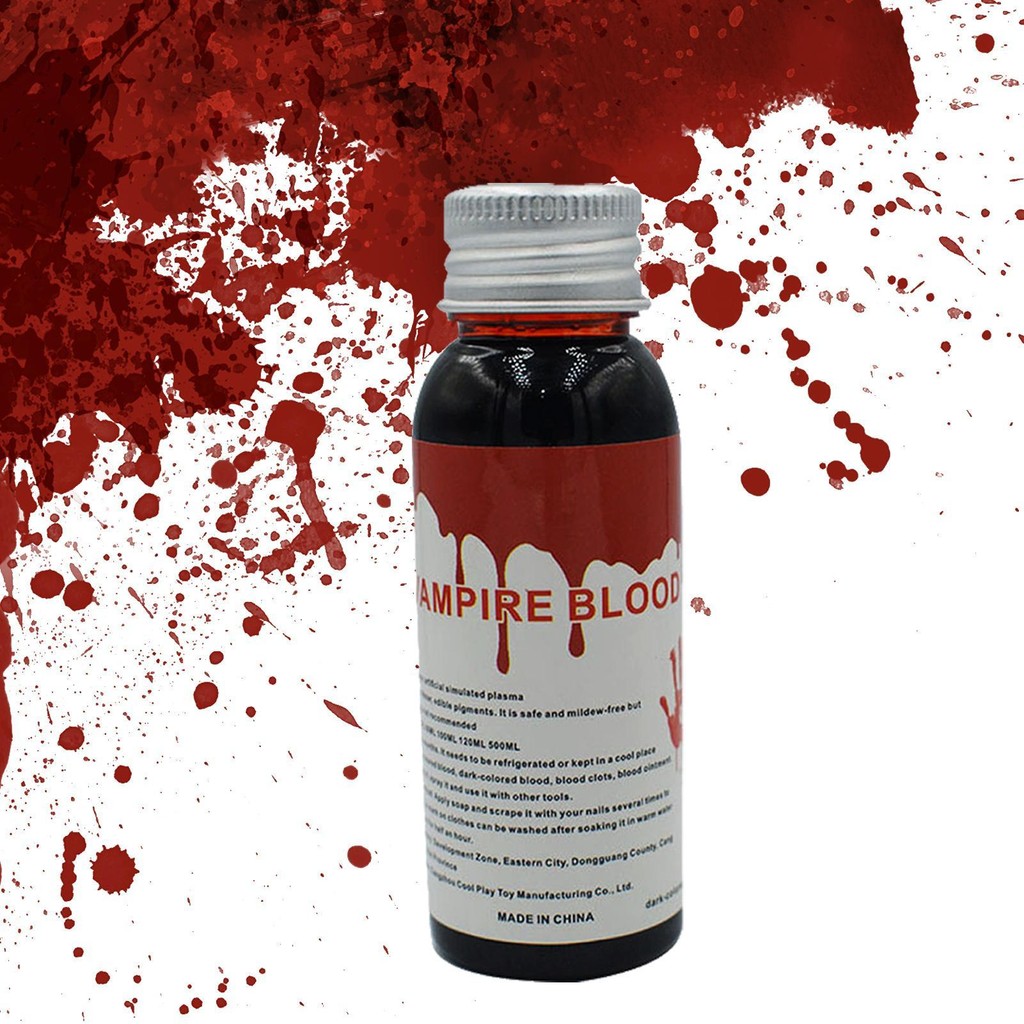 Fake Blood Liquid Bottle Stage Prank Theatrical Vampire Cosplay Props ...
