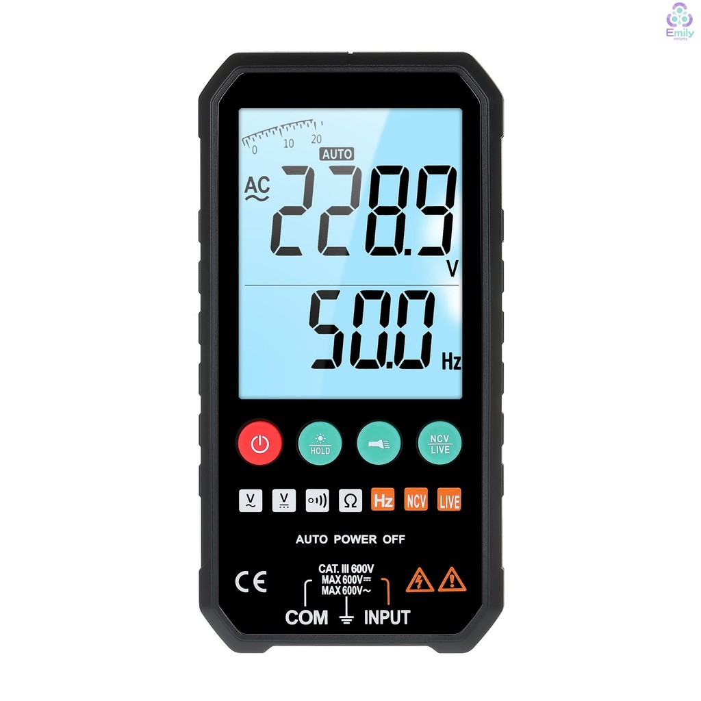 Mastfuyi Portable 6000-count Lcd With Handheld Voltmeter 6000-count Lcd ...