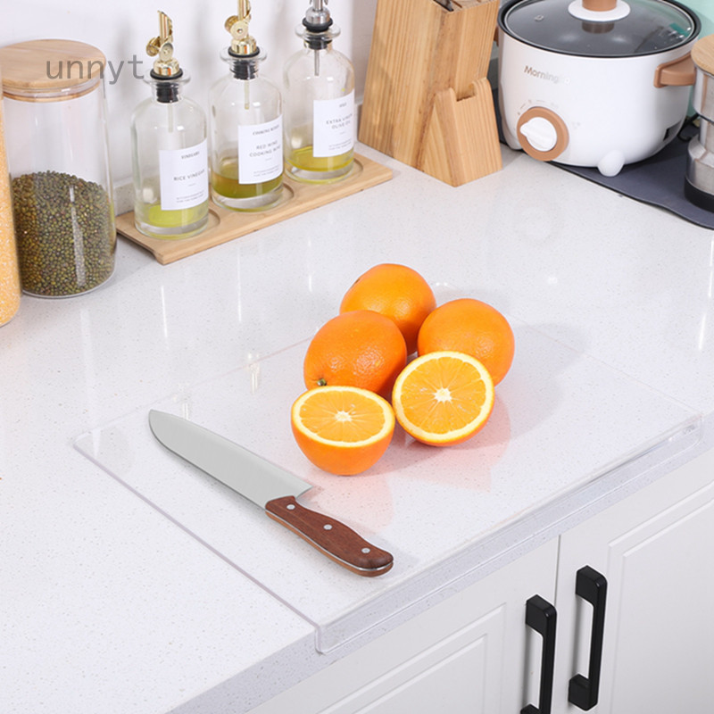 UNN Kitchen Acrylic Transparent Chopping Boards Cutting Board With Lip ...