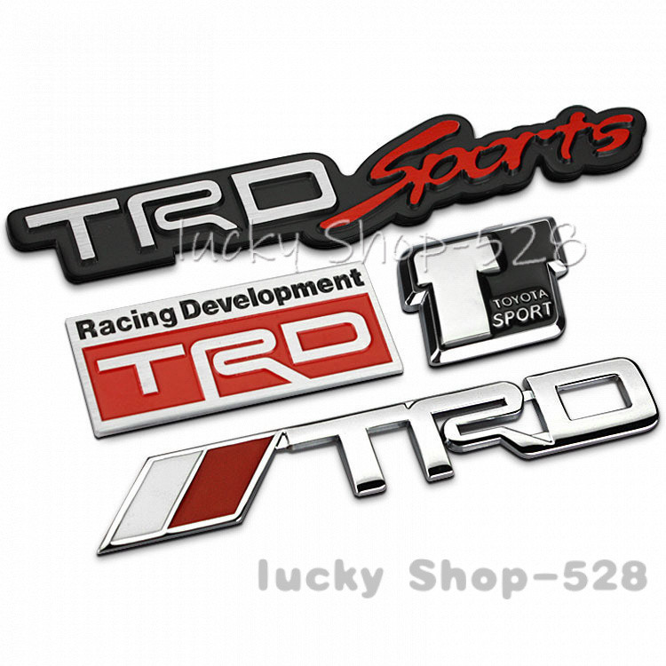 Toyota TRD Logo 3D Metal Modified Sticker Car Badge Sticker Car Styling ...