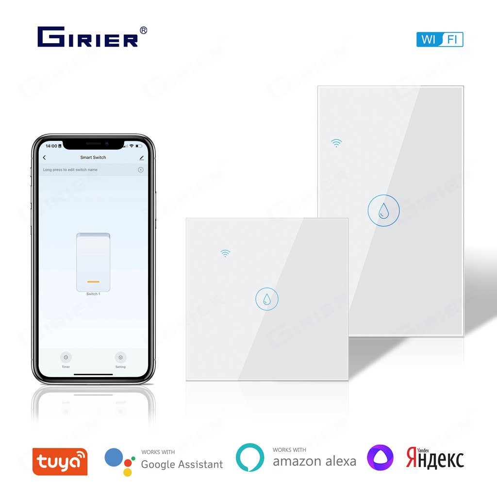 GIRIER Tuya WiFi Water Heater Switch Smart Air Conditioner Switch UK US ...