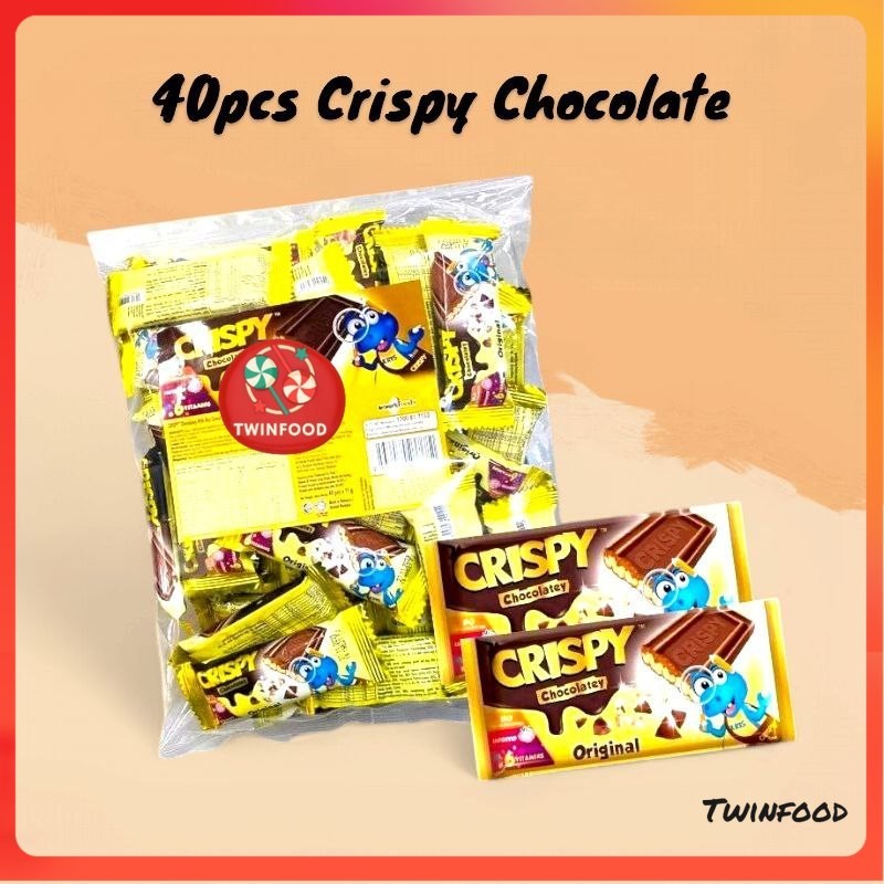 40pcs Crispy Rice Chocolate Treats – Original Flavor | Shopee Malaysia