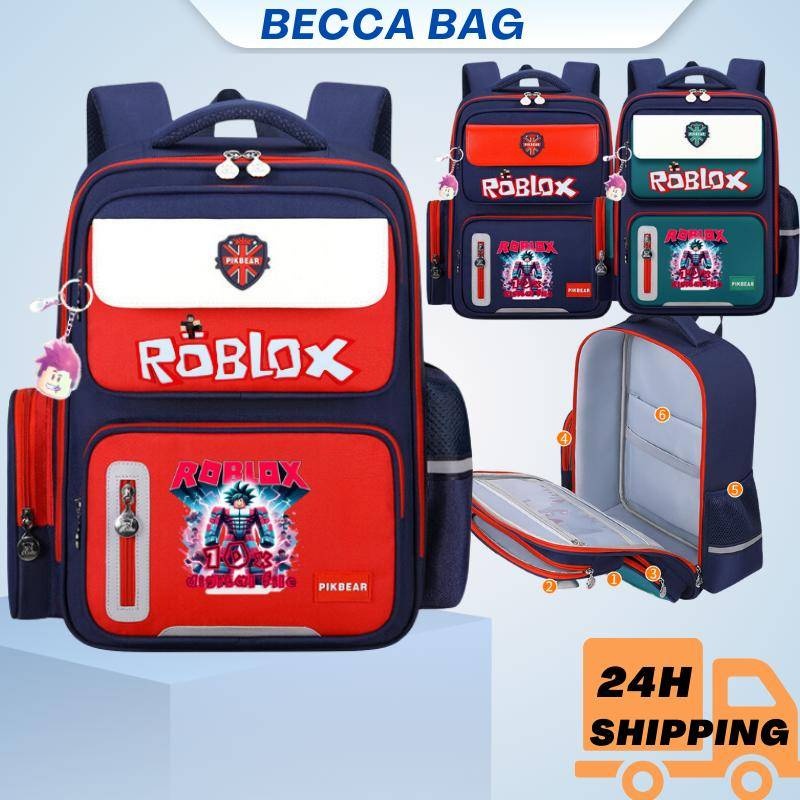 In stock)Roblox primary ergonomic spine school bag beg sekolah budak ...