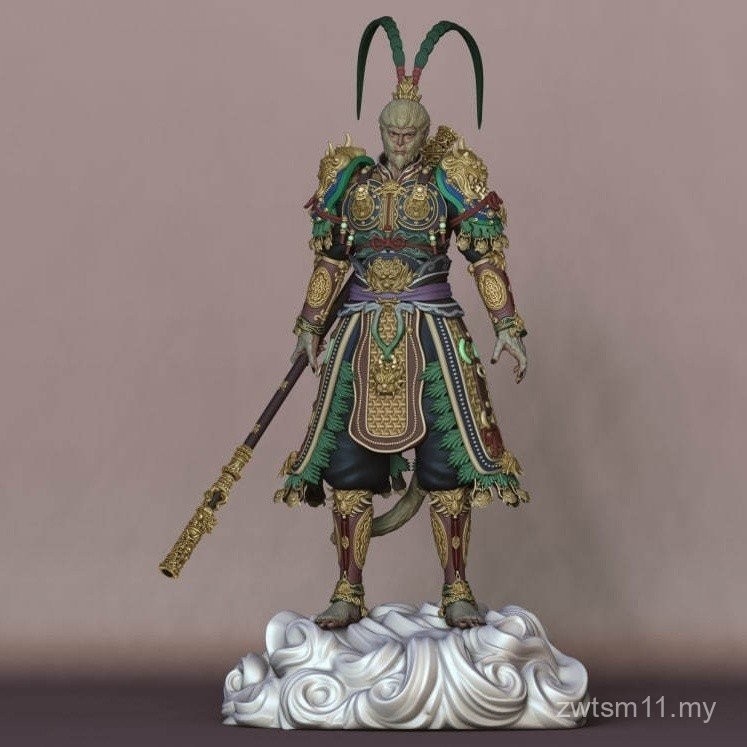 Black Myth Wukong Monkey King Printing High-Precision Figure White ...