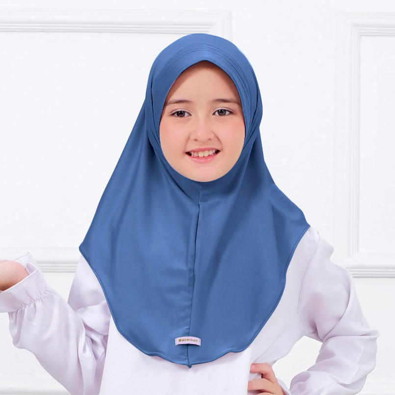 Macaroon Hijab Instant Hijab Hijab Muslim Children Age 4-12 Years ...
