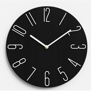 30cm Borderless No Mirror Silent Wall Clock 12inch Nordic Fashion Jam ...