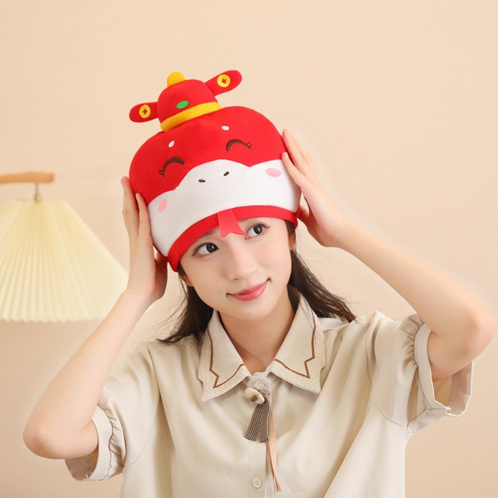 KAU Fun Snake Headwear New Year Hat Chinese New Year Snake Hat Costume ...