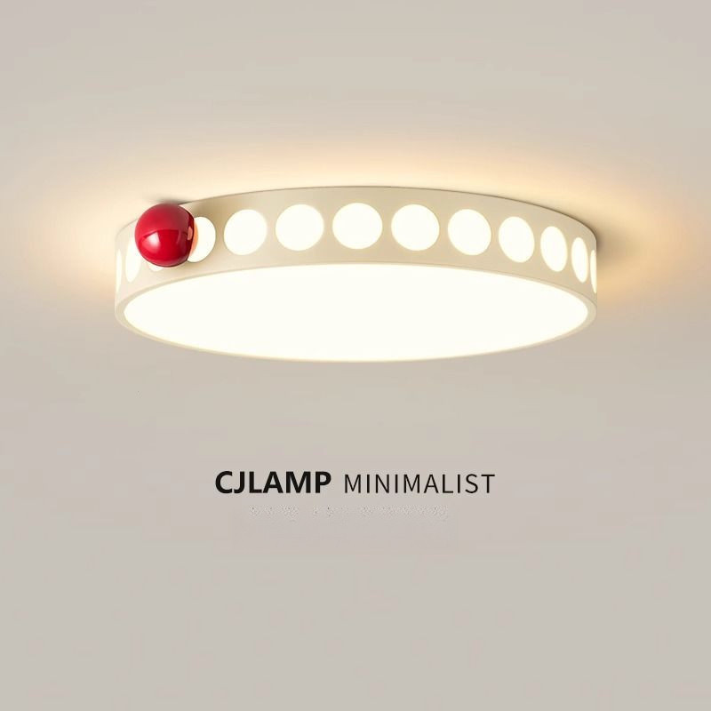 Minimalist Full Spectrum Bedroom Ceiling Lamp, Nordic Minimalism round ...