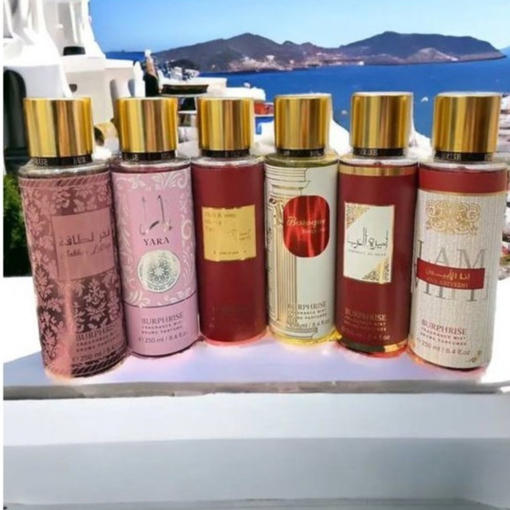 ARABIC BODY FRAGRANCE MIST 250ML(SUGAR STARS/SHEER DREAM/CANDY RAINBOW ...