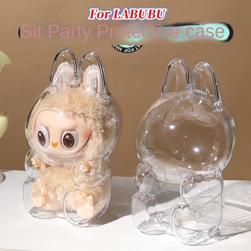 Labubu V1 V2 Sitting Party Transparent Protective Shell Pendant Dust ...