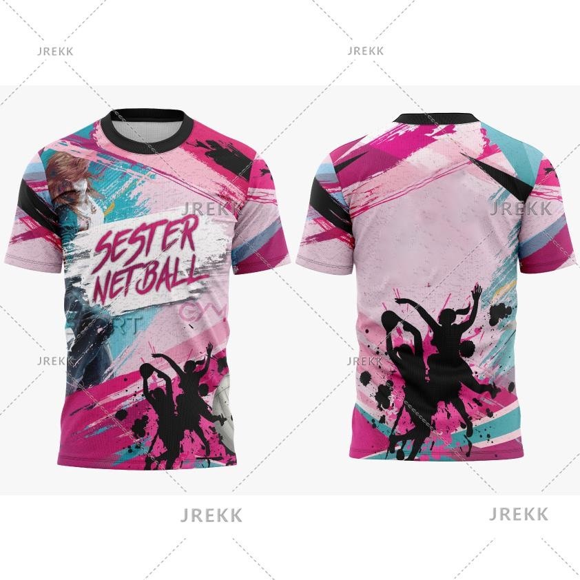 2024 New Jersey Netball Bola Sublimation Sublimation T -shirts | Shopee ...