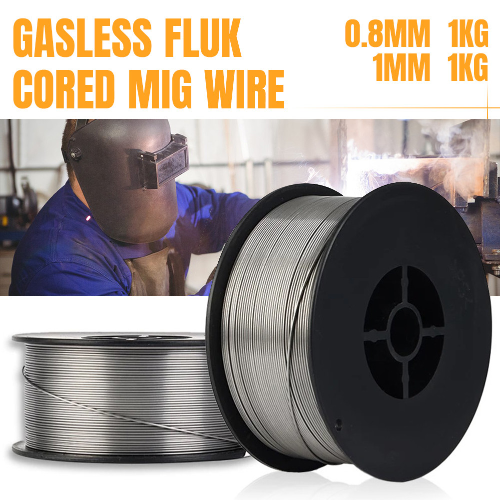 MIG Welding Wire 0.8mm/1.0mm Flux Cored No Gas Self Shielded Durable for Steel and Alloy Steel ...
