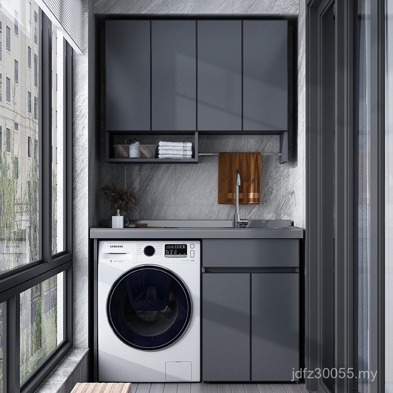 Laundry Cabinet Integrated Basin Washing Machine Wash Basin Wholesale ...