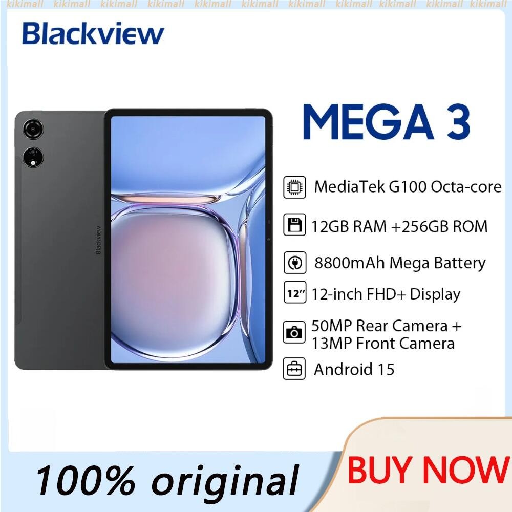 Blackview MEGA 3 Tablet PC 12.1" 2.5K FHD+ Display MTK G100 Octa core ...