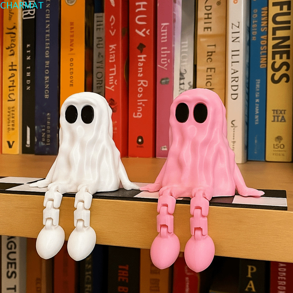 CHARMAT 3D Printed Ghost Ornament, Hand-Painted Mini Ghost Joint ...