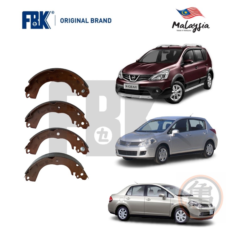 Brake Shoe Rear - Nissan Latio 1.6 Livina X-Gear FBK | Shopee Malaysia