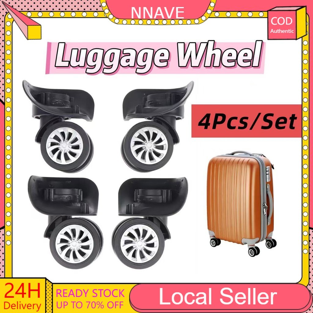 4Pcs Luggage wheel Replacement universal 360 Degree Swivel Wheels ...