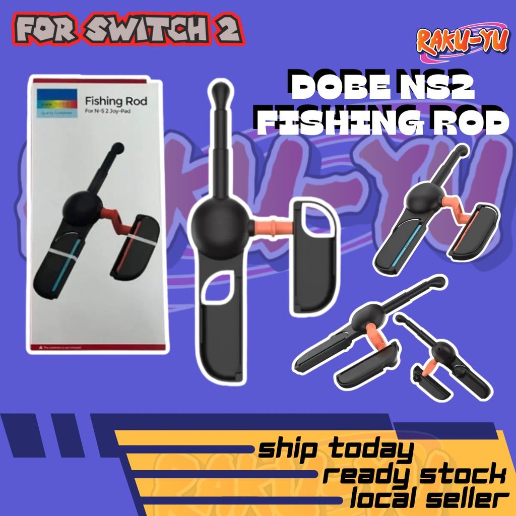 SWITCH 2 DOBE Fishing Rod for Nintend Switch for Joy-ConController ...