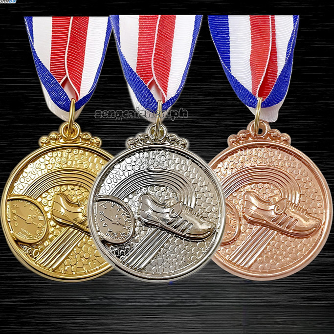 5.7cm Running/Athletics First, Second, and Third Place Gold, Silver ...