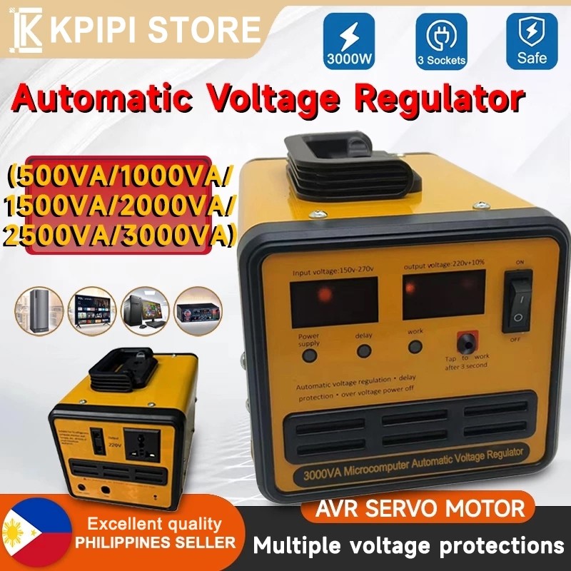 AVR Automatic Voltage Regulator 220V/3000 watts SVR-3000VA Servo Type ...