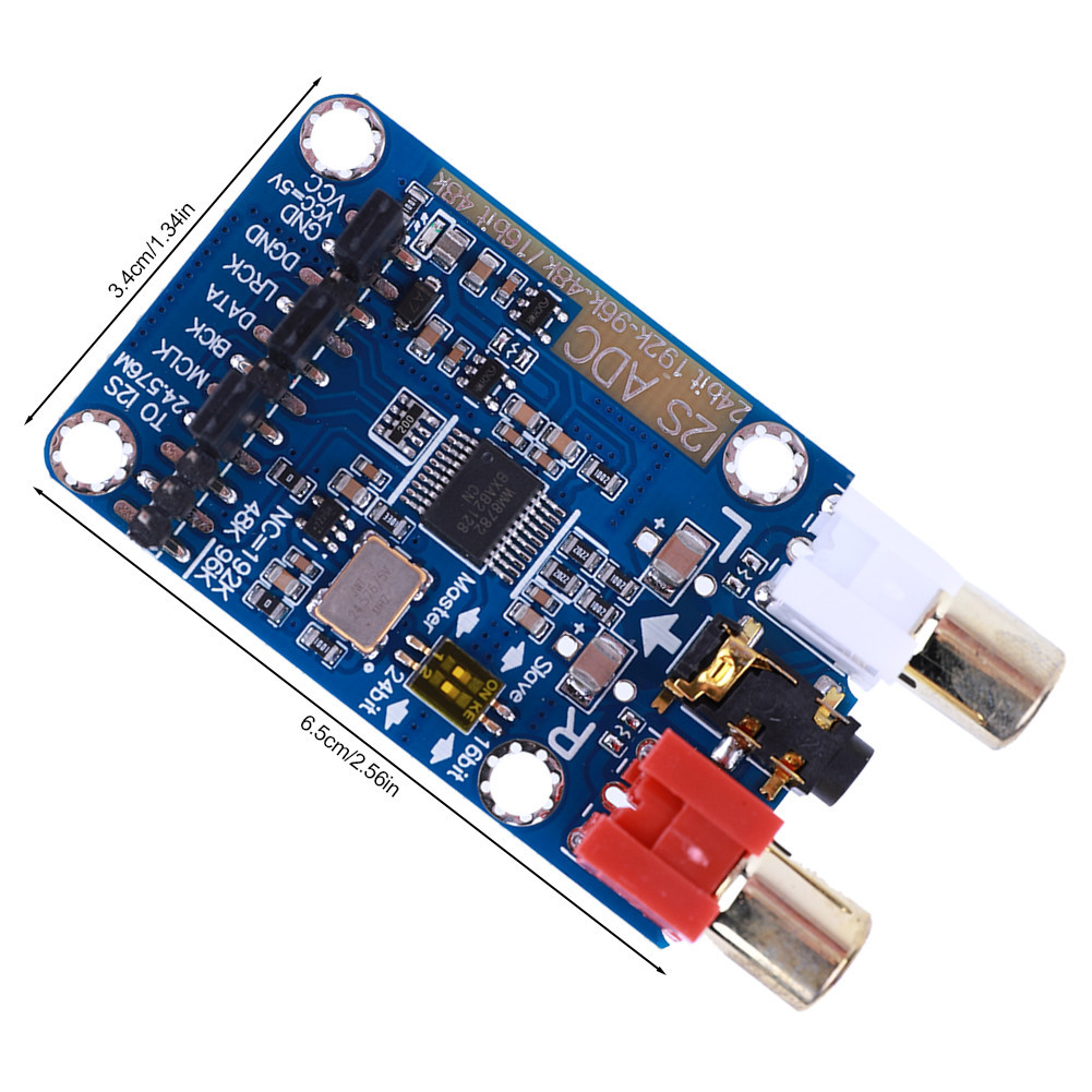 I2s Adc Hifi Audio Acquisition Card Module Wm8782s Master Slave Mode