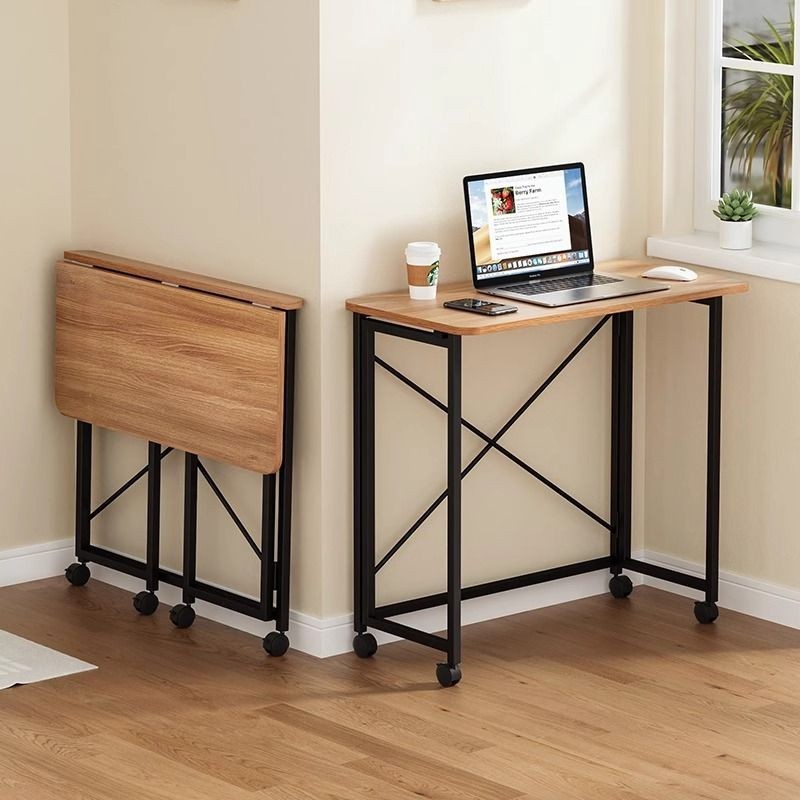 Foldable Computer Desk Movable Desk Home Bedroom Student Study Writing ...