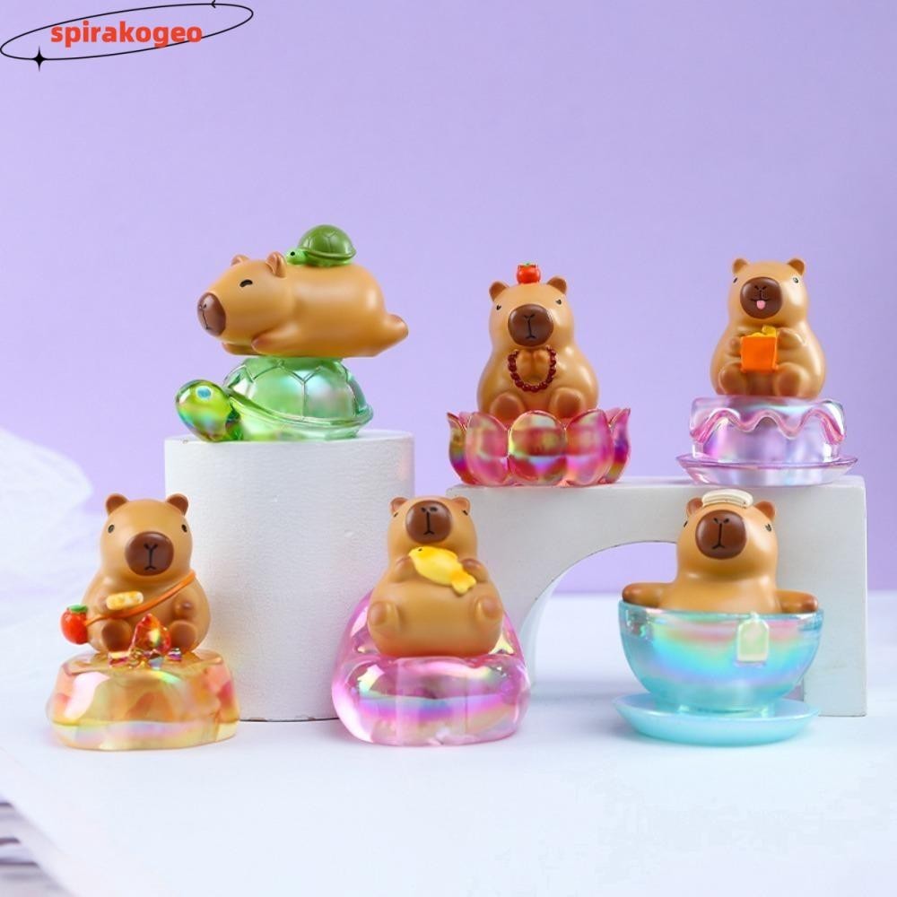 SPIRAKOGEO Capybara Box, Action Figures Mini Capibara Capybara Figurine ...