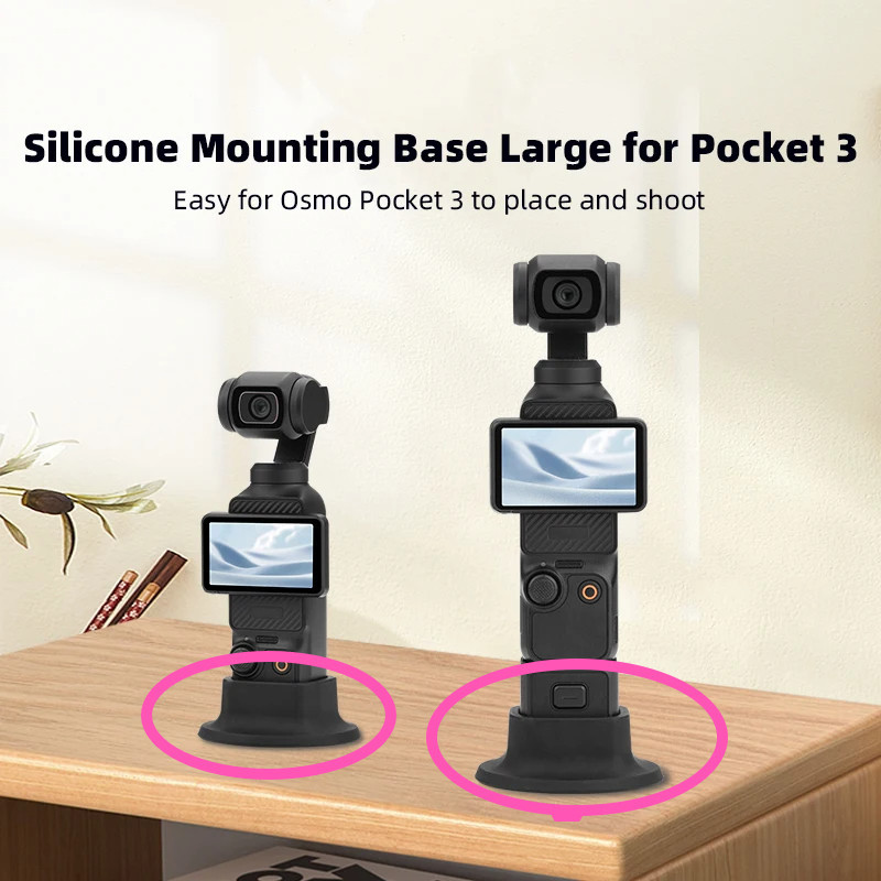 Portable Camera Mount Silicone Action Camera Gimbal Base Desktop Camera ...