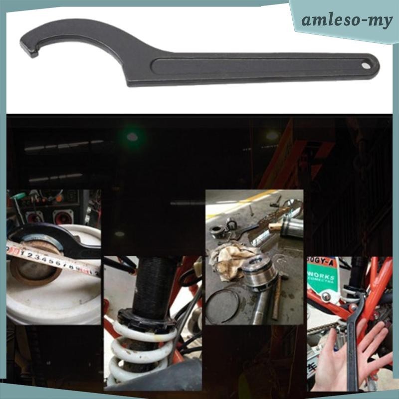 [AmlesoMY] Hook Wrench C Spanner Adjustable Square Spanner for Bike ...