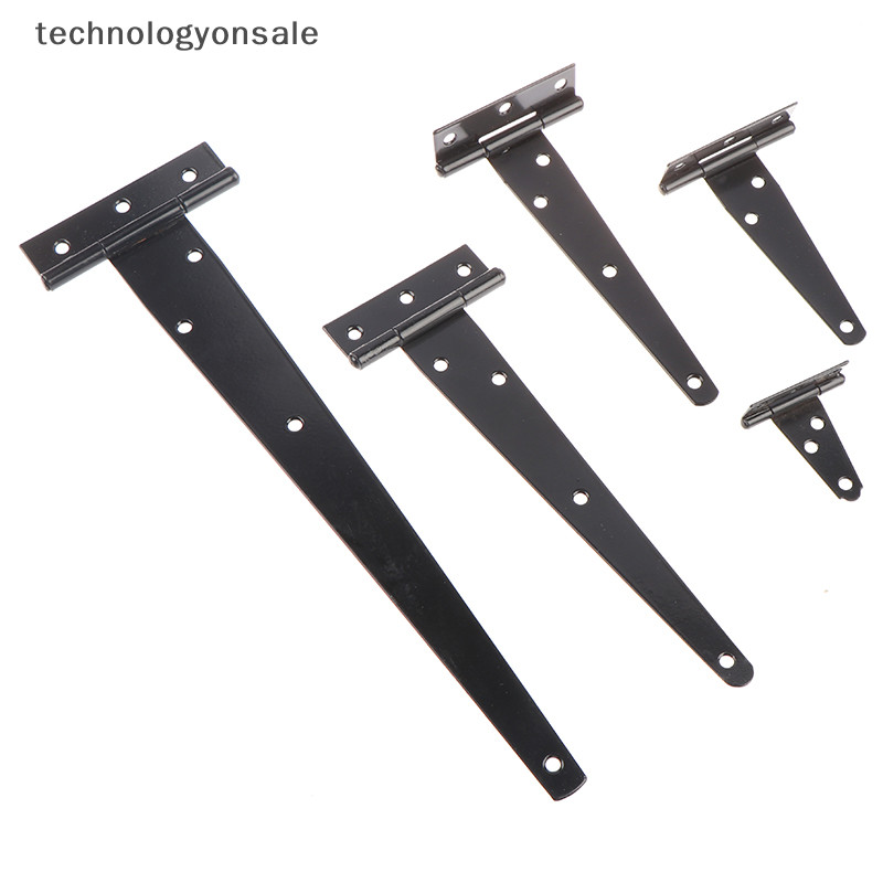 [technologyonsale] Black Paint T Shape Triangle Hinge Cabinet Shed Door ...