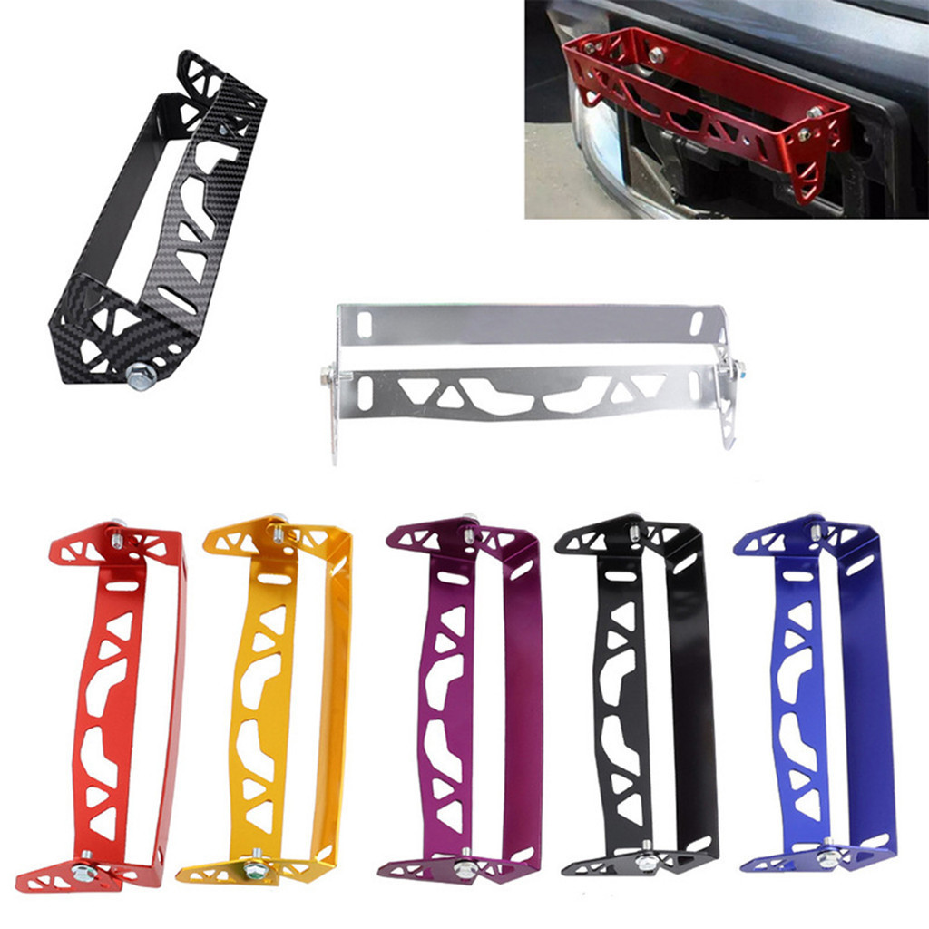 1pc Car License Plate Bracket Kit 5 Color Adjustable Tilt Aluminum ...