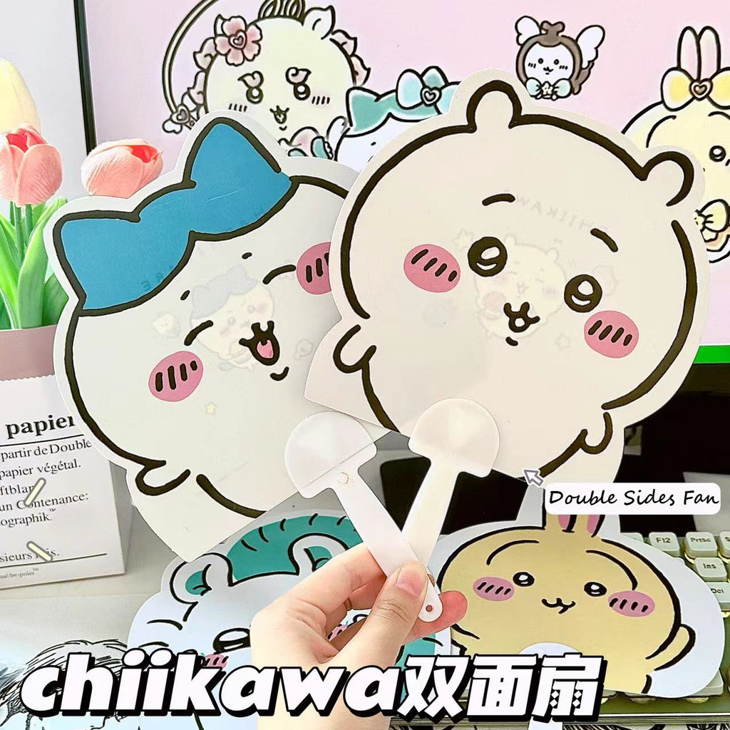 Chiikawa Summer Hand Fan Cartoon Hachiware Round Fan | Shopee Malaysia