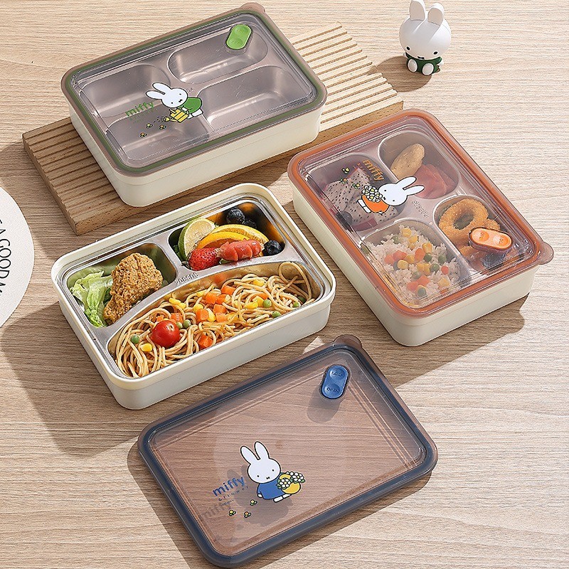 Miffy Stainless Steel Lunch Box | Miffy lunch box | Shopee Malaysia