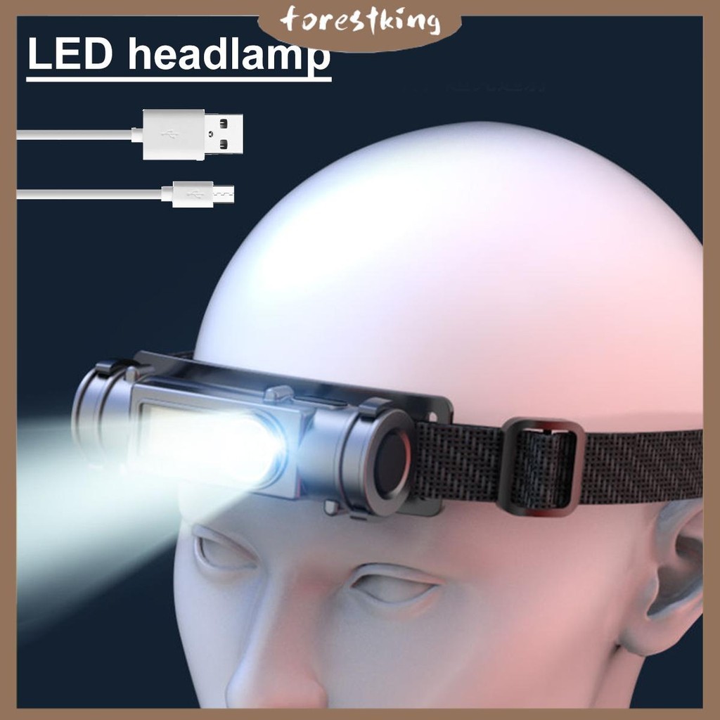 Rechargeable LED Headlamp with Super Bright XPE and COB LED Headlight ...