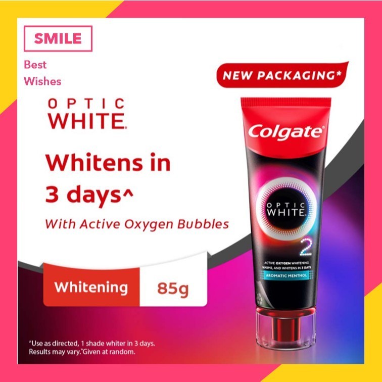 Colgate Optic White O2 Oxygen Whitening Aromatic Menthol Toothpaste ...