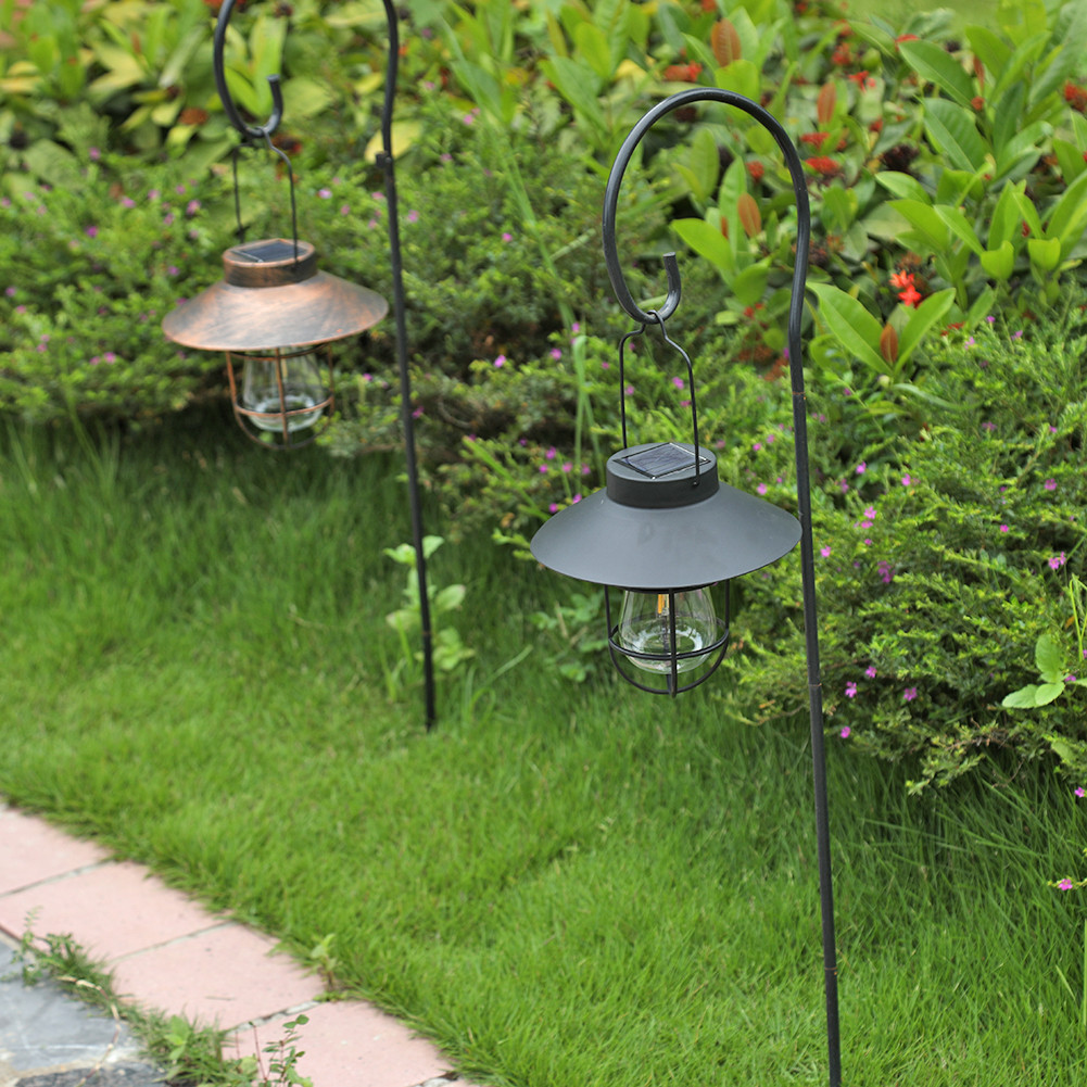 keepdreaming Retro Solar Lantern for Garden Decoration Tungsten Bulb ...