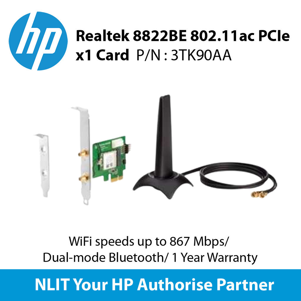 Realtek 8822BE 802.11ac PCIe x1 Card (3TK90AA) | Shopee Malaysia