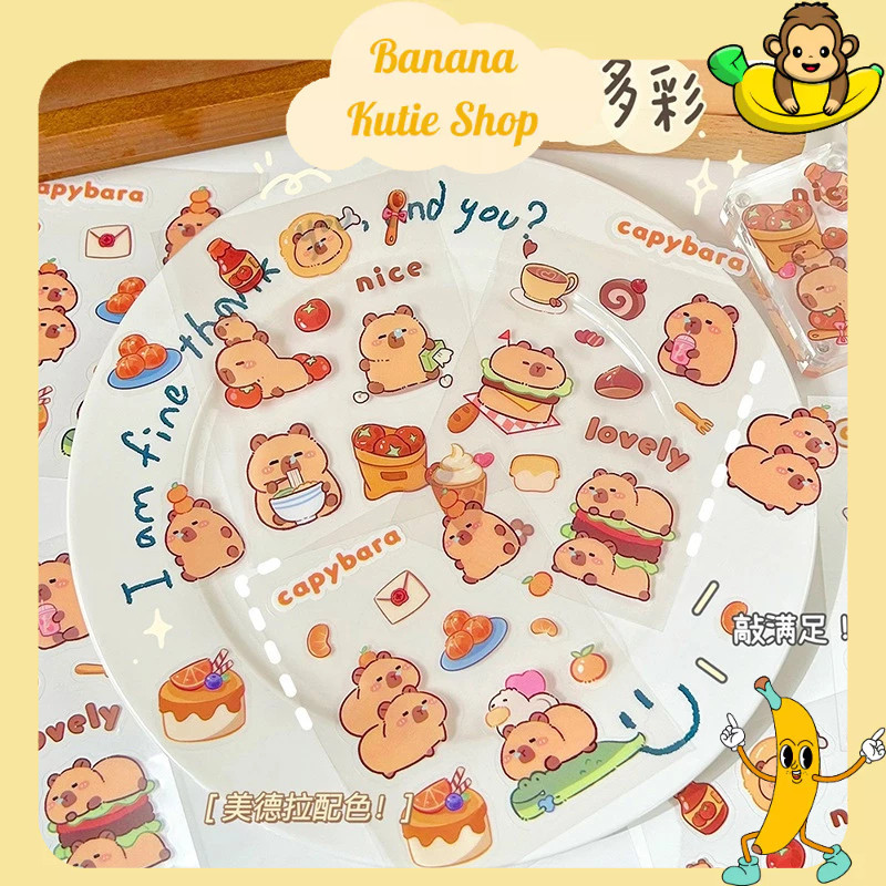 [Super Cheap Price] Sticker Capybara, Capybara Stickers With Many Cute ...