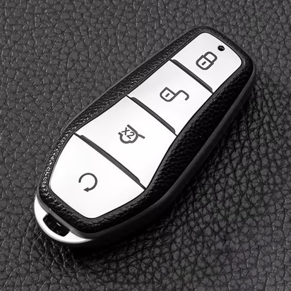 [SUPERSL} Car TPU Leather Shell Fob Case Key Cover For Byd Song Plus ...