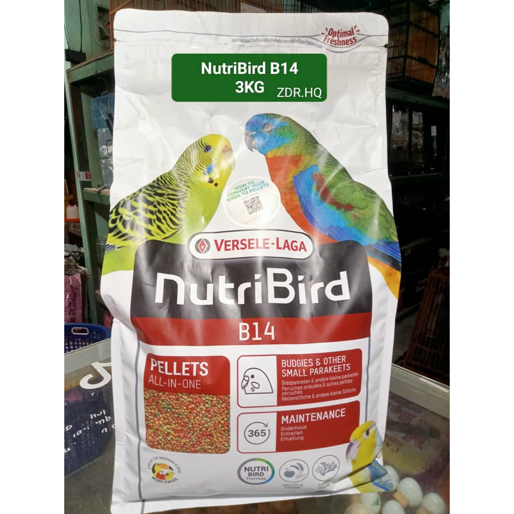 Nutribird B14 : 3KG (VERSELE-LAGA)birdfood pellets/makanan burung/dedak ...