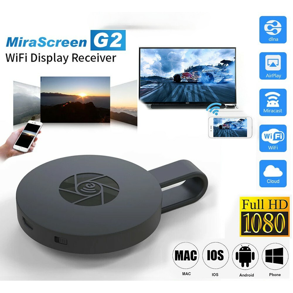 High Quality Chromecast G2 TV Streaming HD 4K 1080P Mirascreen Wireless ...