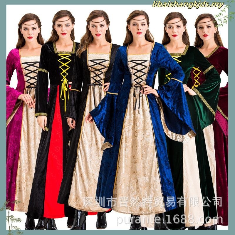 Medieval Punk Dress Cosplay Greek Goddess Halloween Costumes Women ...