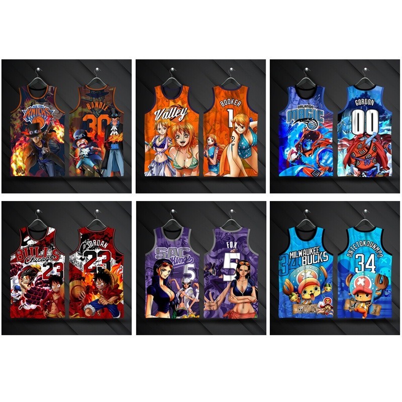 ONE PIECE Basketball JERSEY | FULL SUBLIMATION | Shopee Malaysia