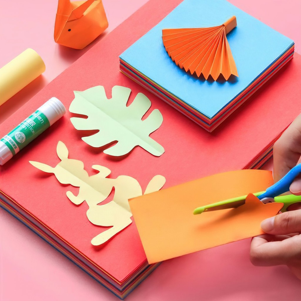G6070 Colored Paper 160 gsm Folding Flowers, origami, Printing (10 ...