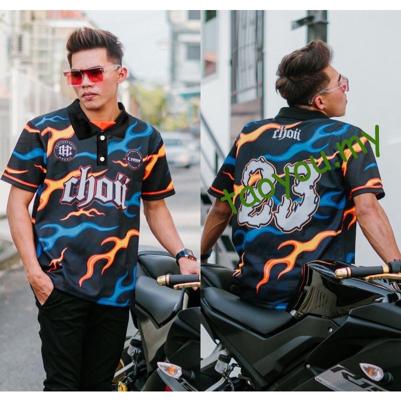 2024 CHOII FLAME RETRO EDITION Choii Baju Tshirt Lelaki Thailand Viral ...