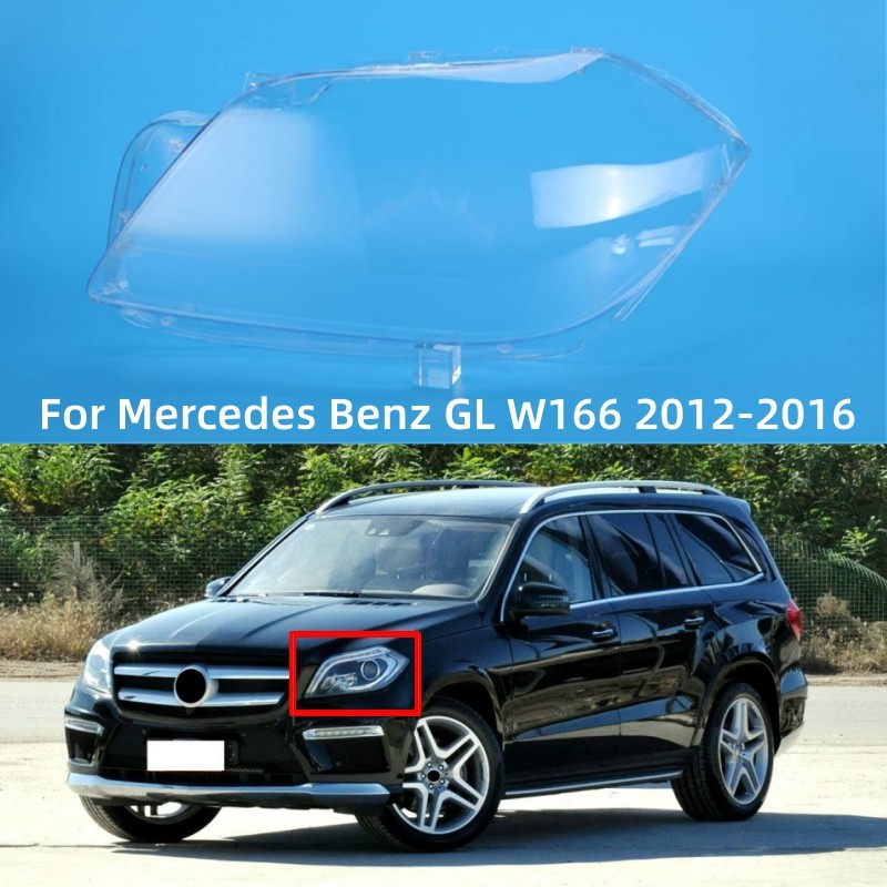For Mercedes Benz GL W166 2012 2013 2014 2015 2016 Headlight Cover ...